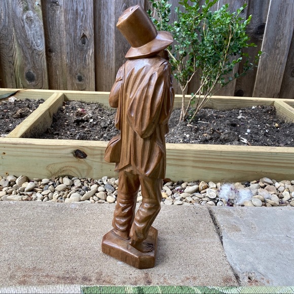 N/A | Accents | Wooden Old Man Sculpture | Poshmark